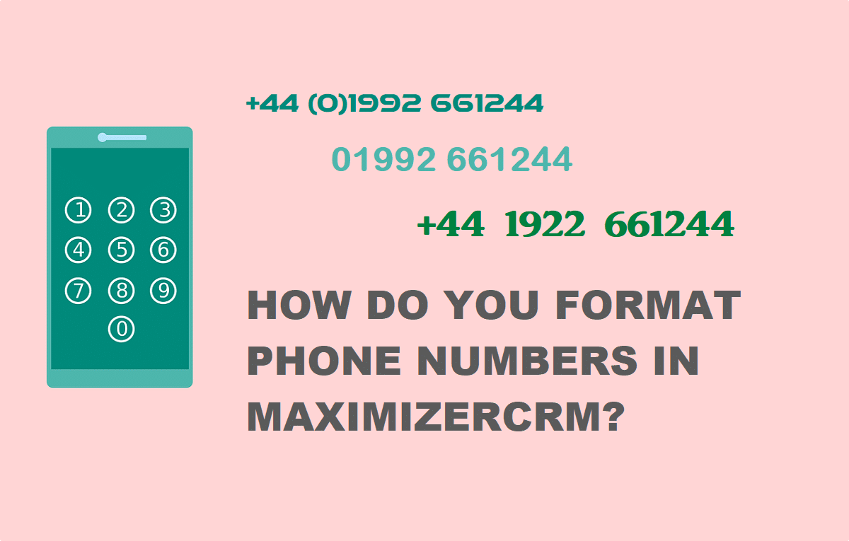 Auto Formatting Phone Numbers in Maximizer CRM - Avrion Auto Formatting Phone Numbers in Maximizer CRM - Avrion