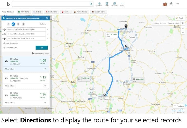 Route Planning for Maximizer with Bing Maps Connector - Avrion CRM