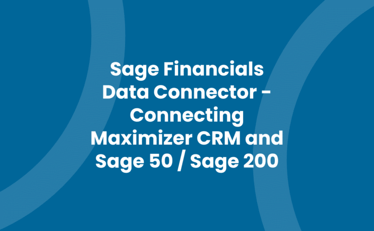 Connect Maximizer CRM with Sage Using Avrion’s Data Connector
